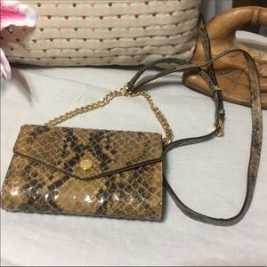 Michael Kors | Bags | Michael Kors Python Crossbody Bag Purse | Poshmark